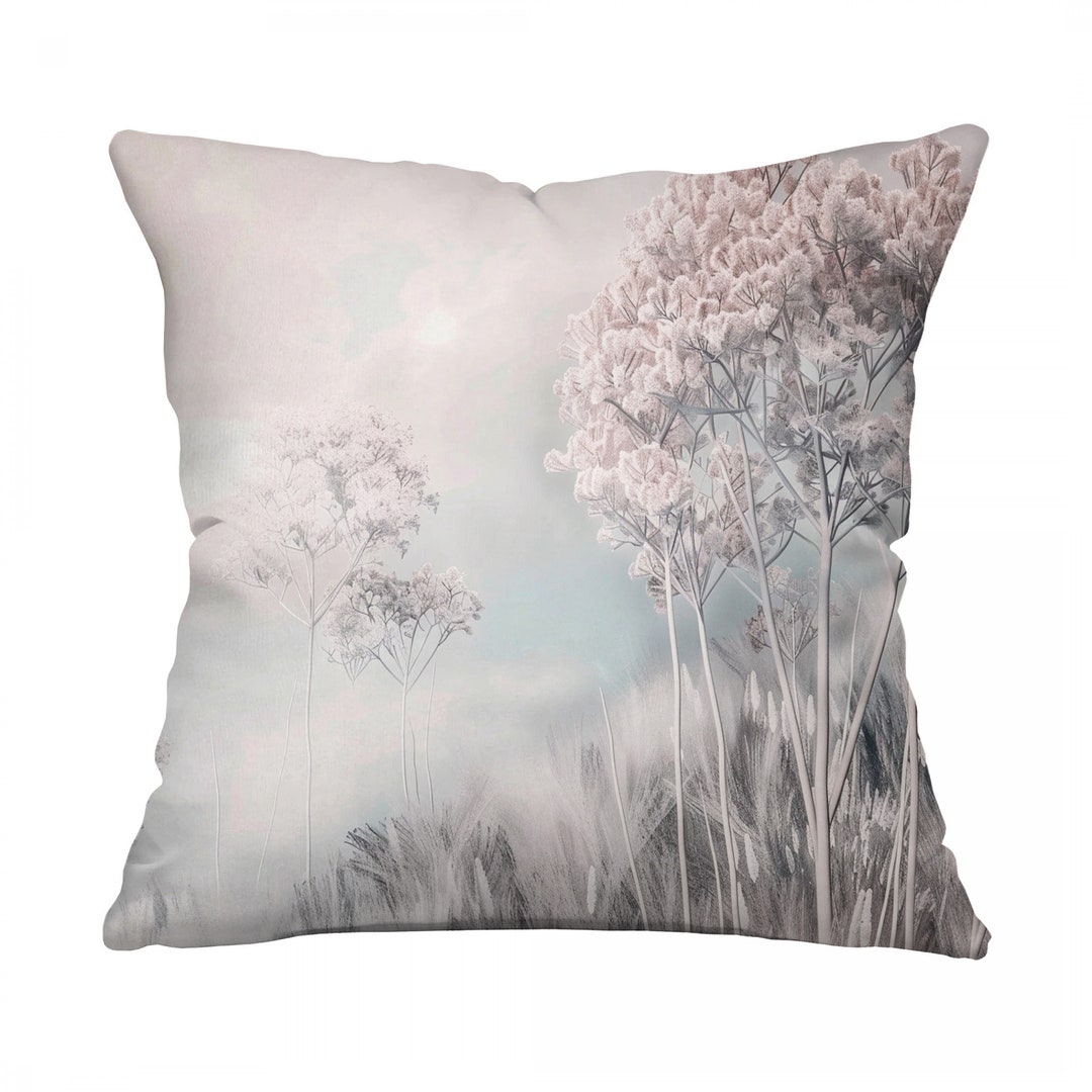 Misty Meadow Pillow, Nature Pillow Cover, Romantic Throw Pillow ...