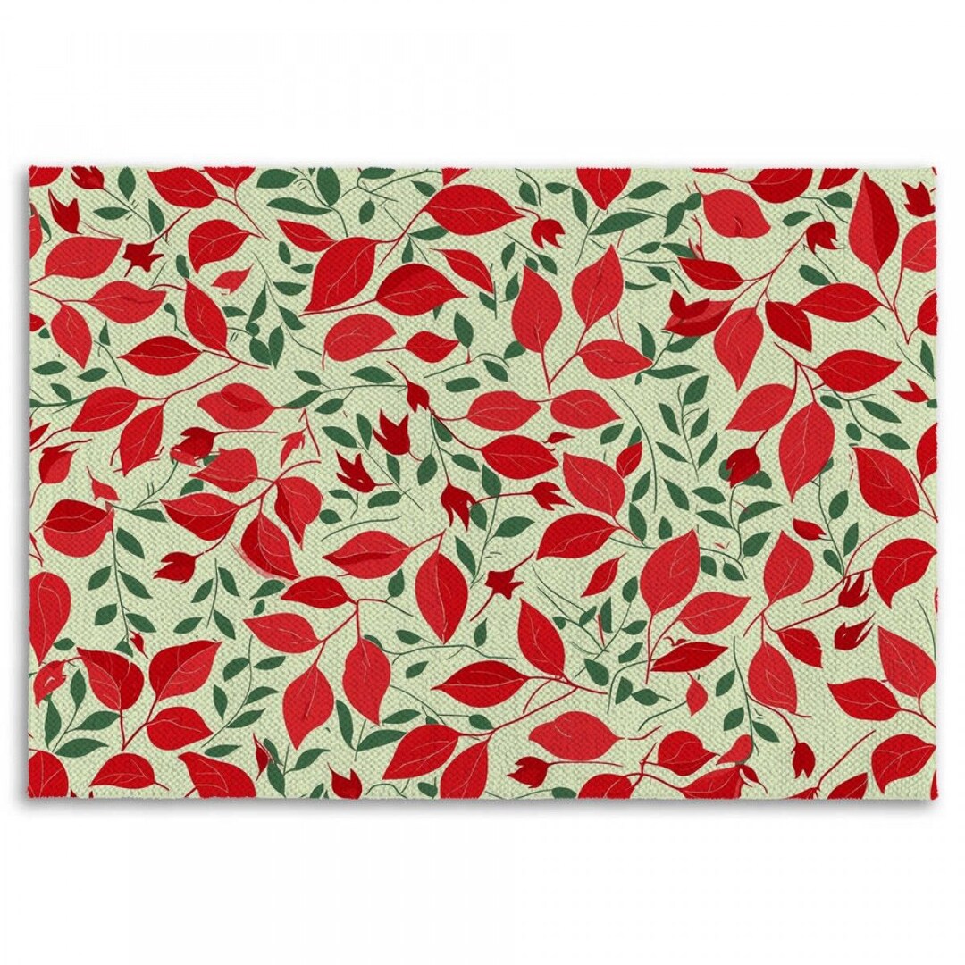 Green and Red Rugs Botanical Rug Green and Red Ditsy Area Rugs Ditsy ...