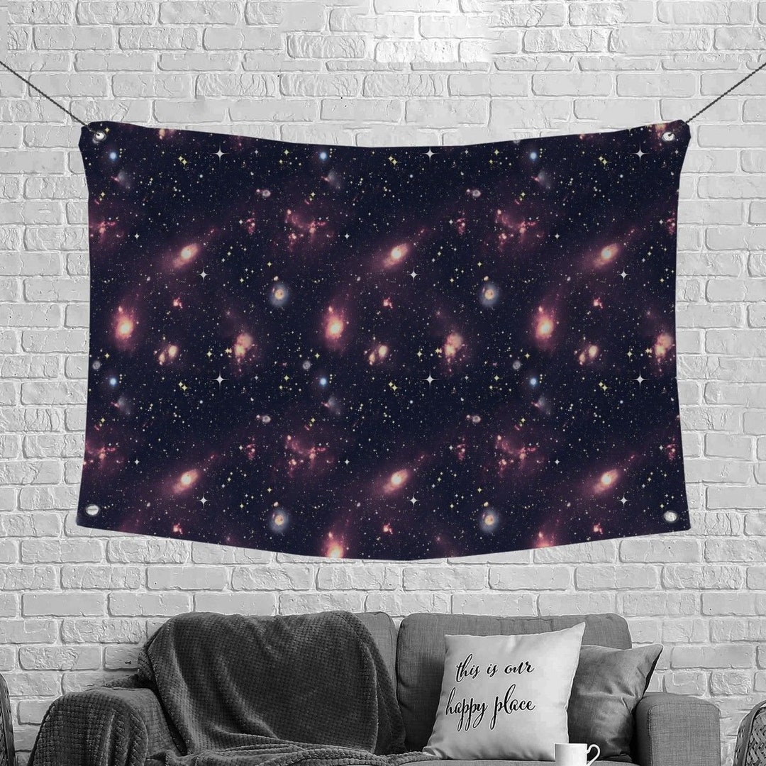 Galaxy Wall Art Outer Space Wall Decor Pink and Purple - Etsy
