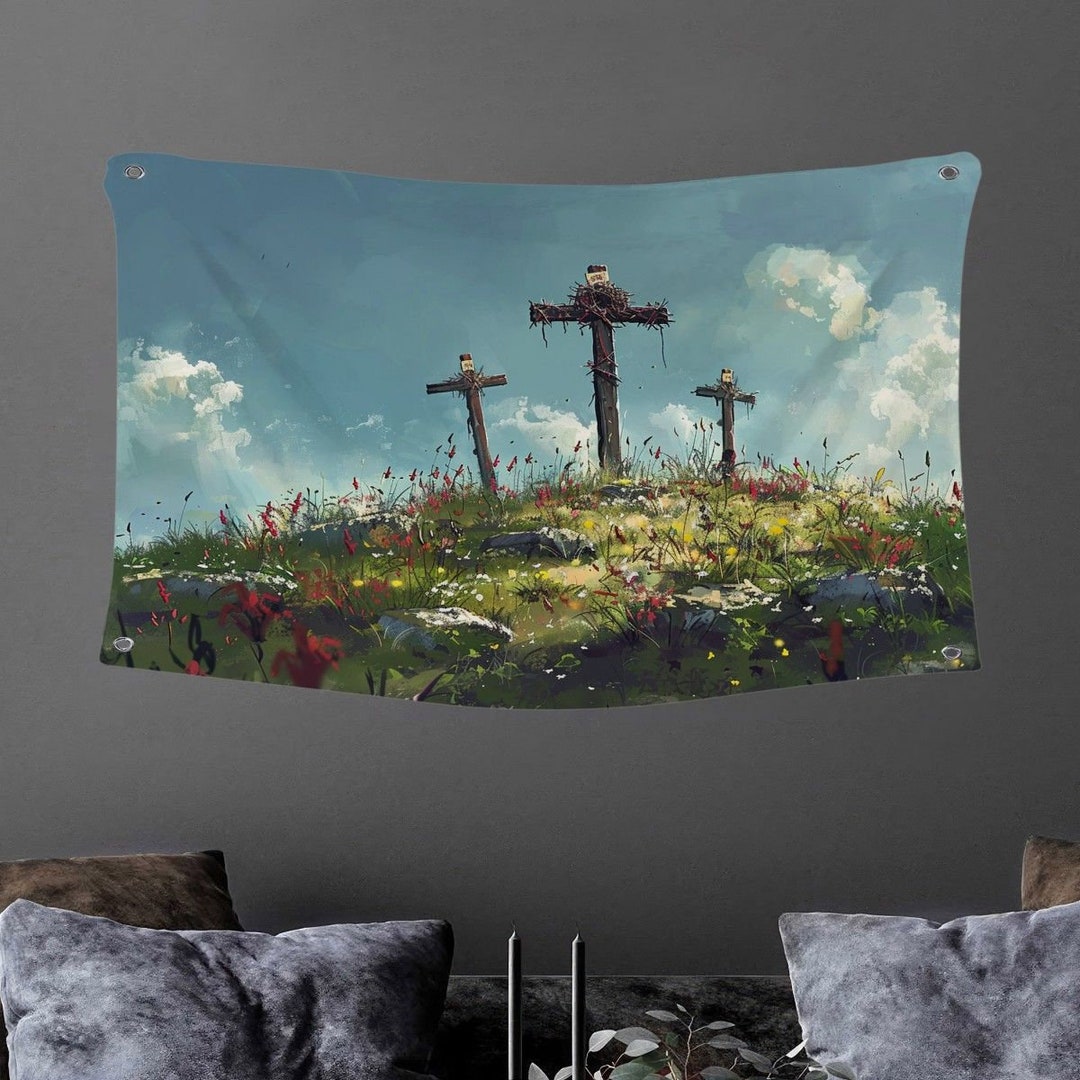 Crucifixion Wall Art, Religious Wall Decor, Historical Symbolism ...