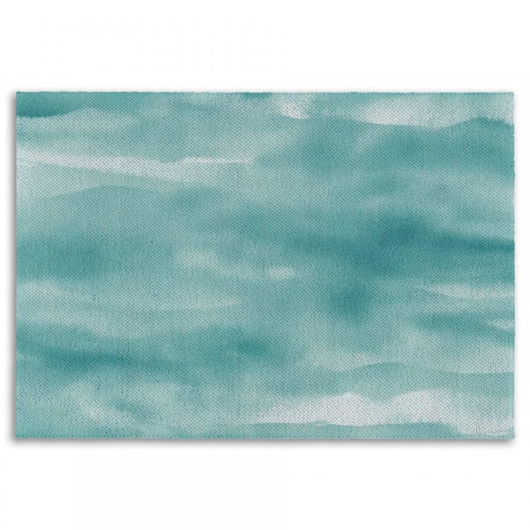 Gradient Light Teal Rug Teal Abstract Area Rugs Turquoise and White ...