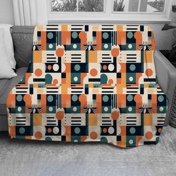 Geometric Blanket - Etsy