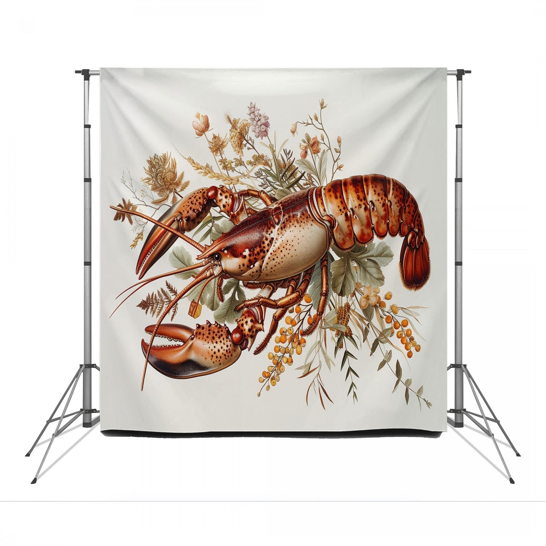 Lobster Backdrop Seafood Large Nautical Photo Backdrop Event Maritime ...