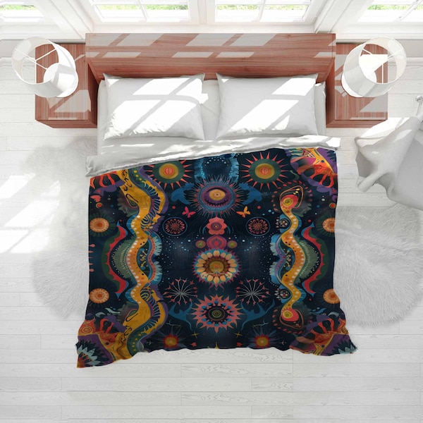 Psychedelic Bedding - Etsy