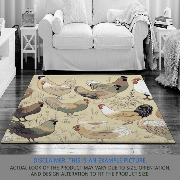 Rooster Rugs - Etsy