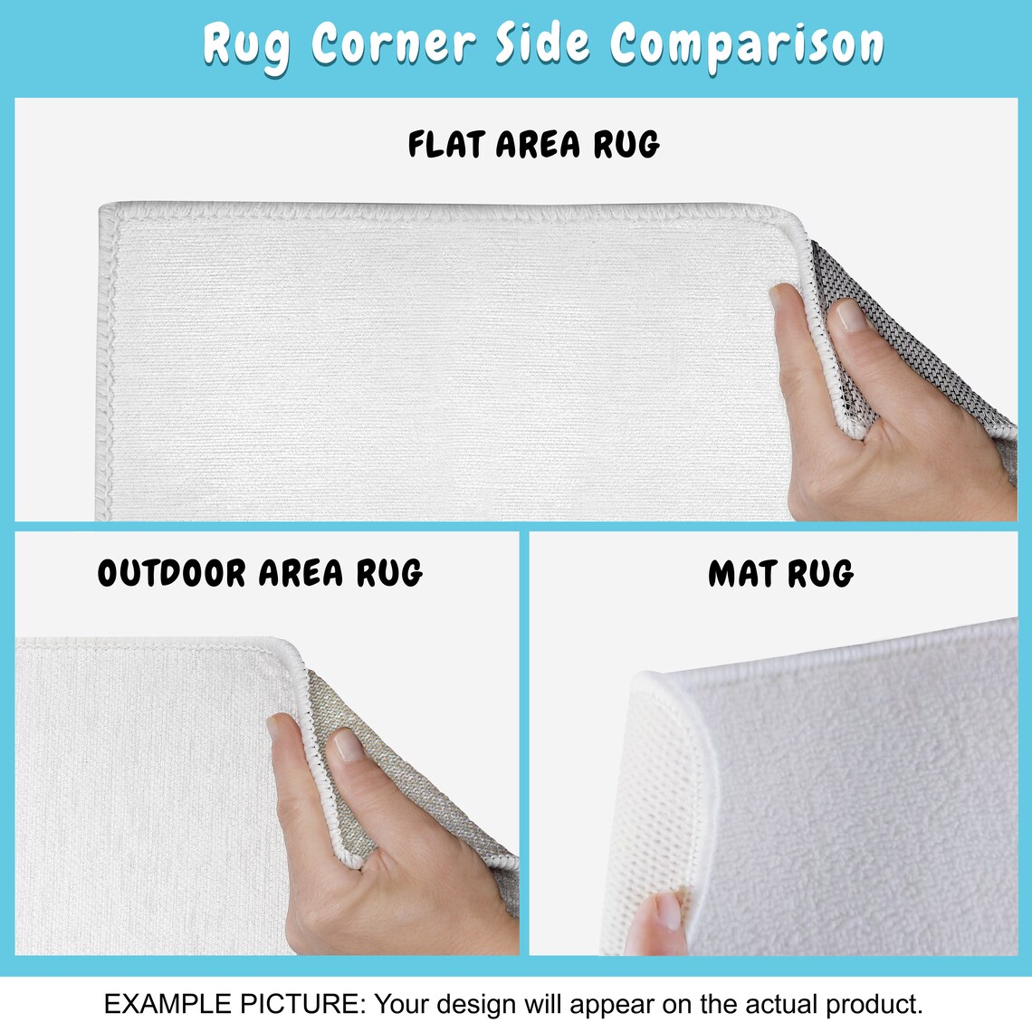 Pastel Blue Rugs Cute White Clouds Area Rug Blue and White - Etsy