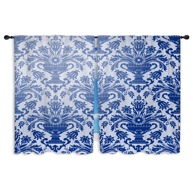 Blue White Damask - Etsy