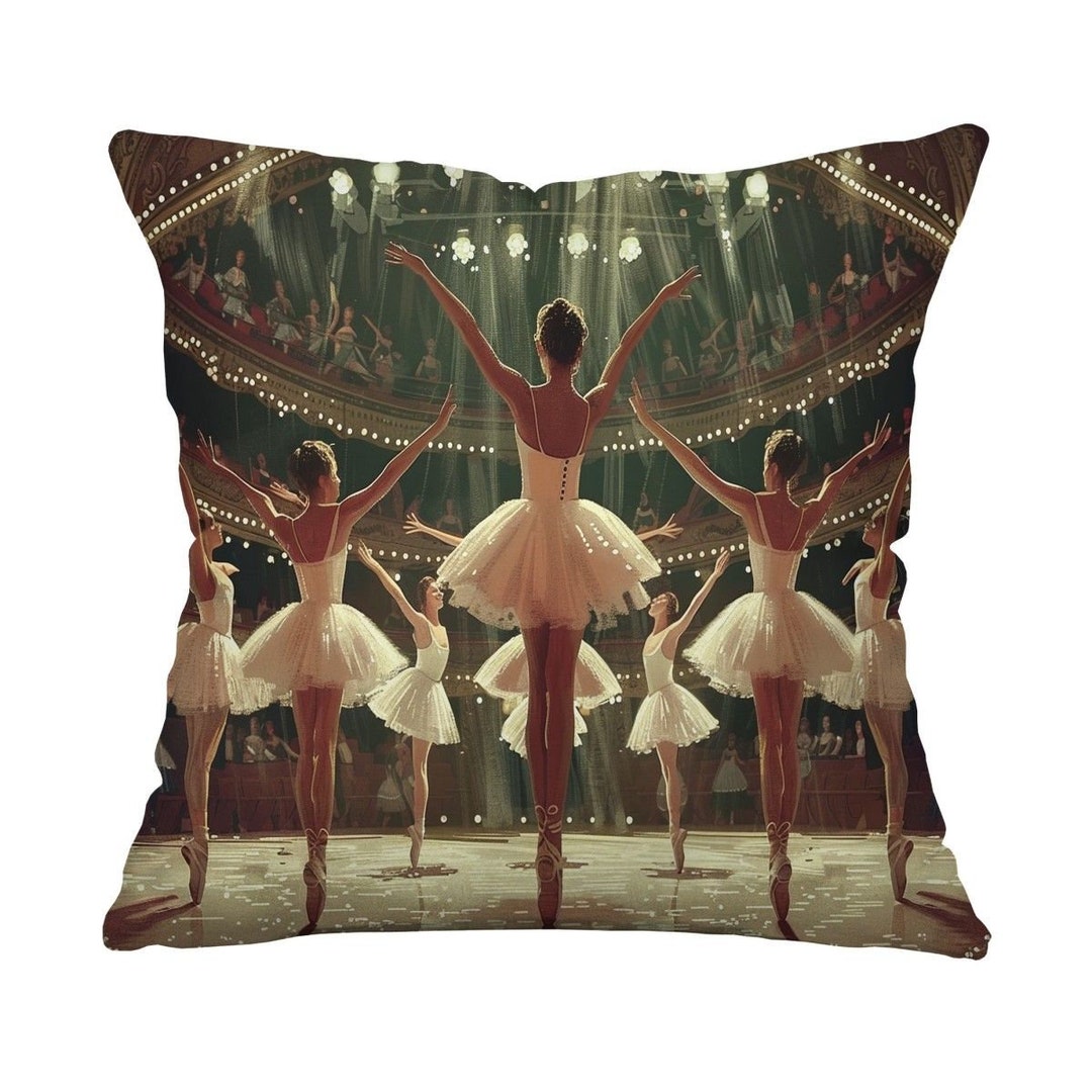 Ballet Pillow, Performance Pillow Cover, Elegant Dance Throw Pillow ...