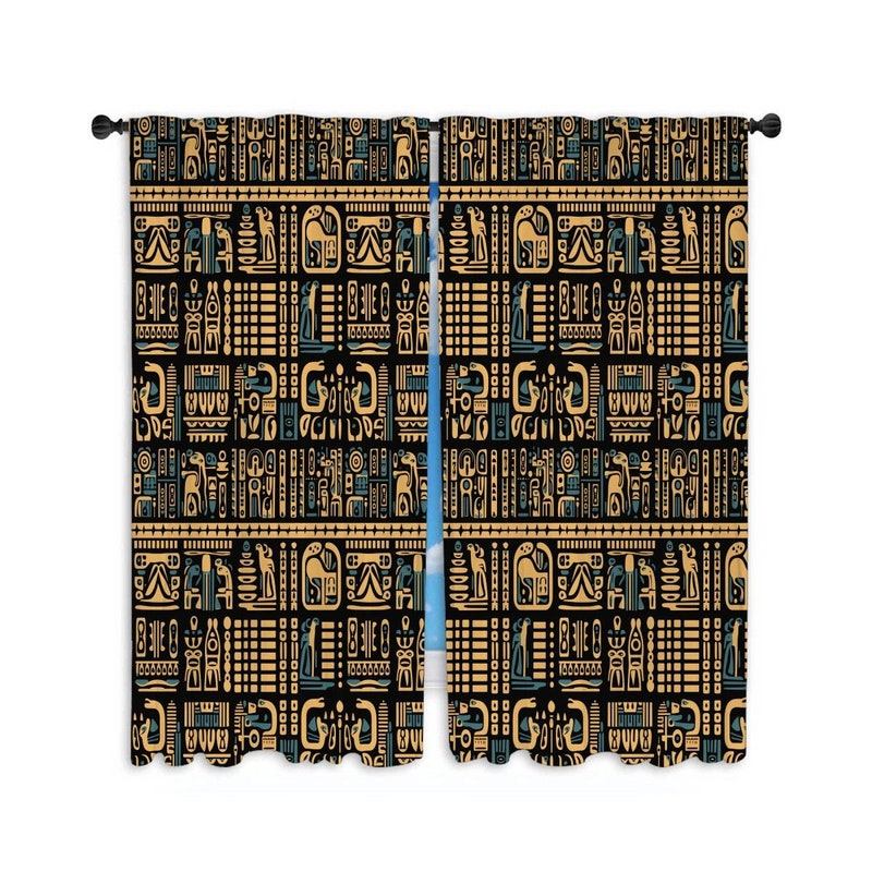 Egyptian Curtain Panel - Etsy