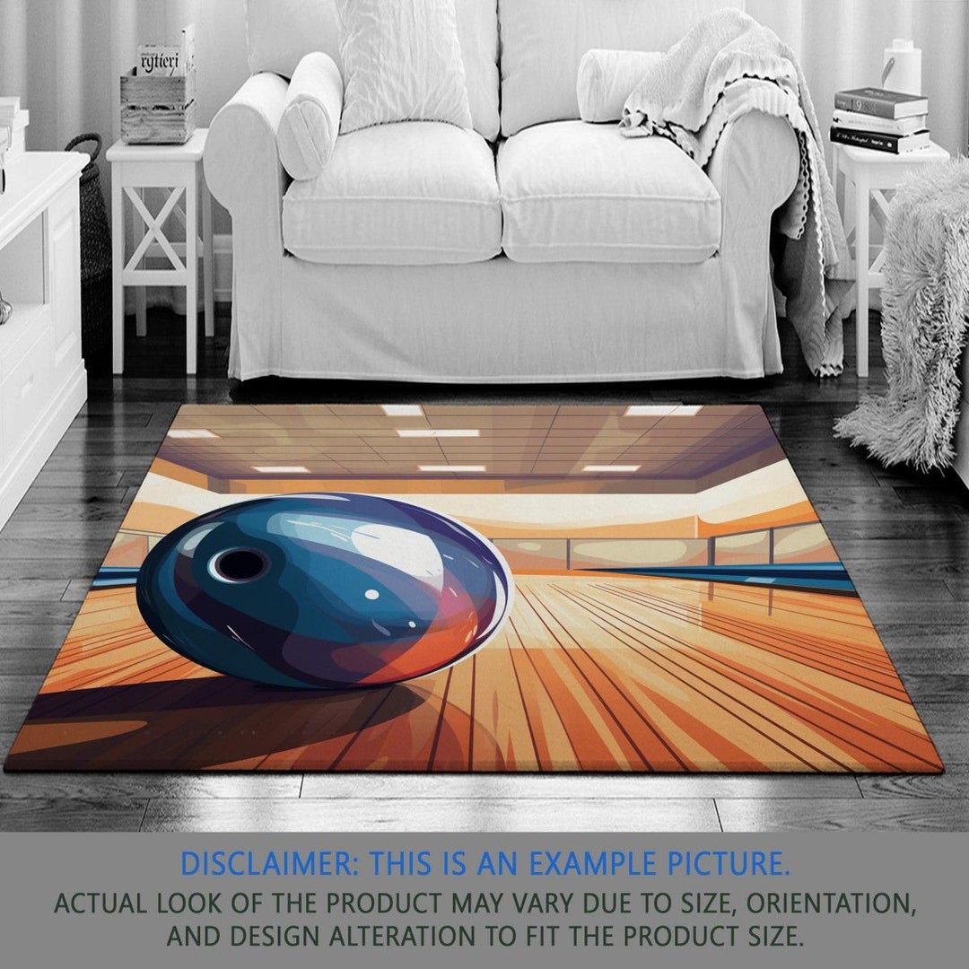Bowling Rug Bowling Ball Rugs Bowling Pin Area Rug Bowling - Etsy