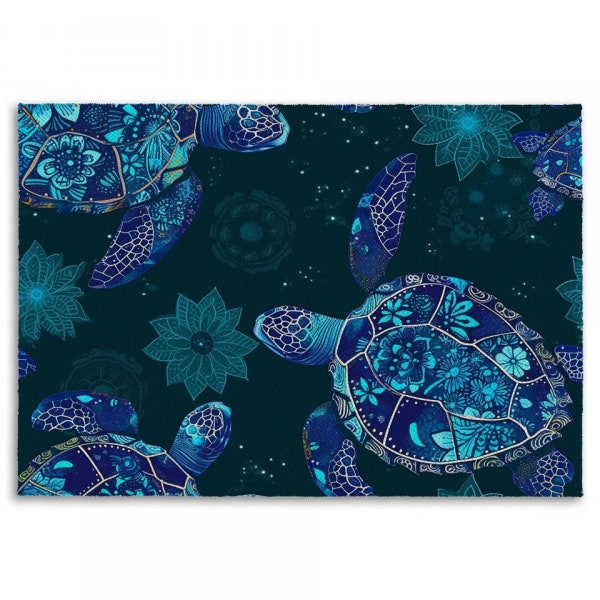 Turtle Runner Rug - Etsy