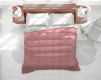 Salmon Pink Duvet Cover - Etsy