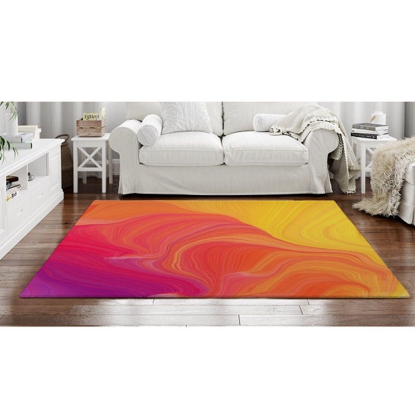 Orange Rug - Etsy