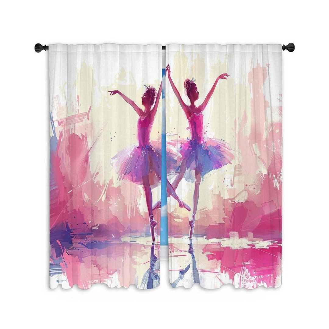 Ballet Window Curtain, Dance Curtains, Elegance Curtain Panel ...