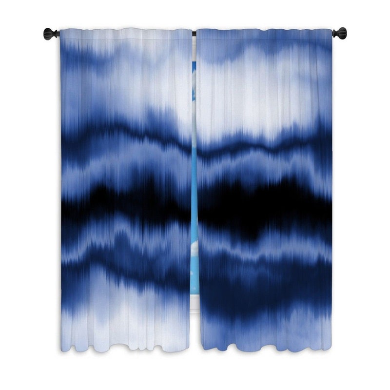 Indigo Curtains - Etsy