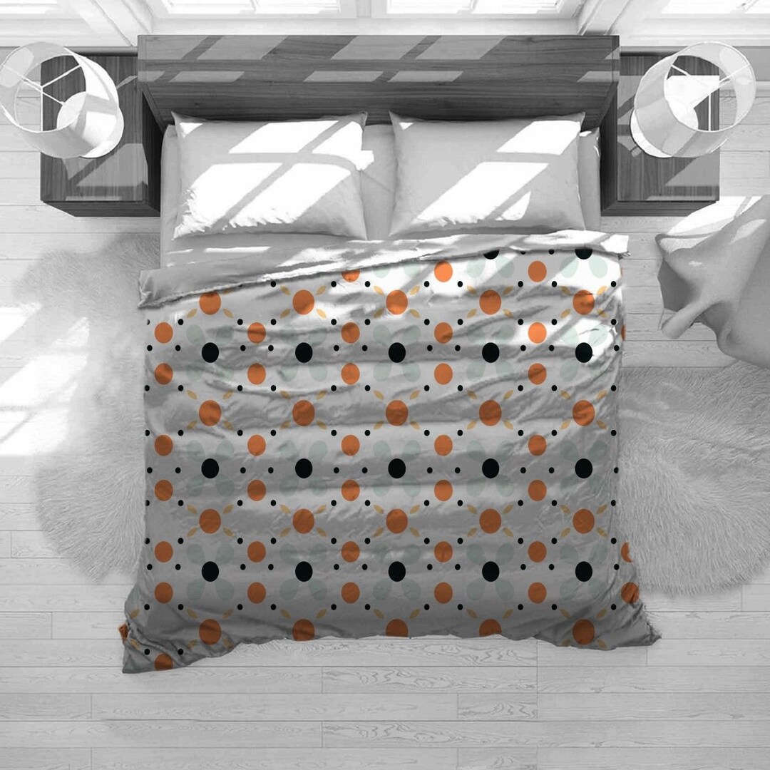 Minimalist Bedding, Scandinavian Bedding Set, Modern Comforter, Mid Century Duvet Cover ...