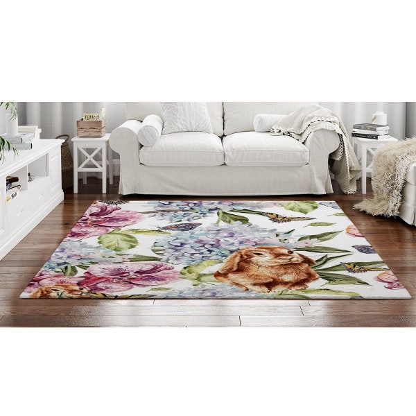 Bunny Rug - Etsy