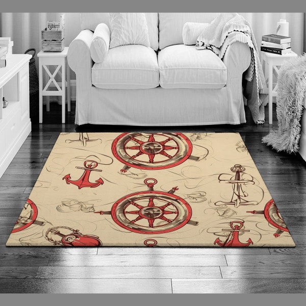 Nautical Rug - Etsy