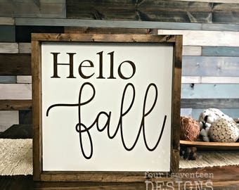 Fall wood sign | Etsy