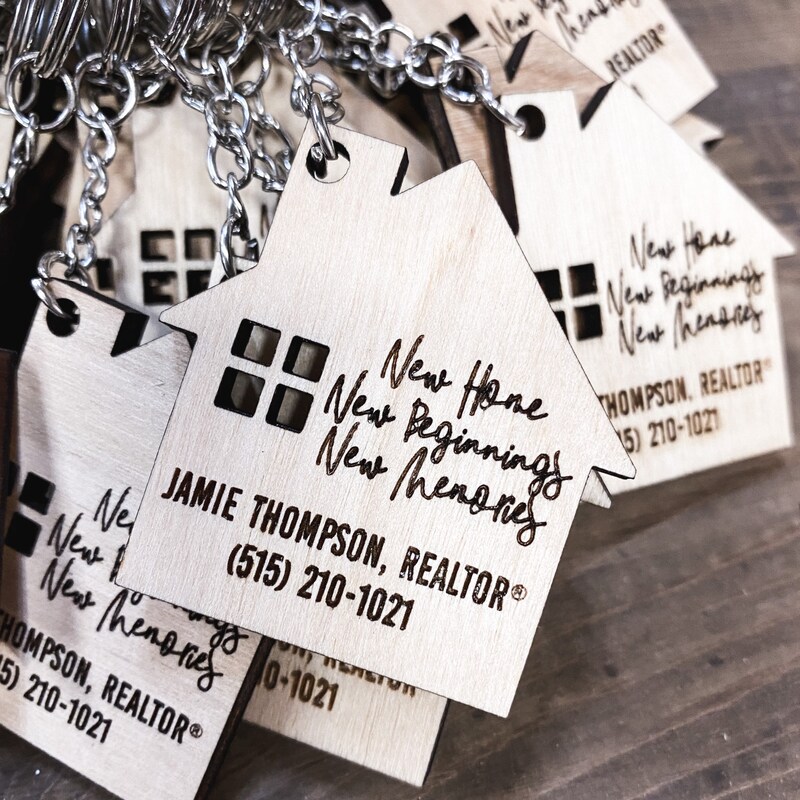Realtor Keychain - Etsy