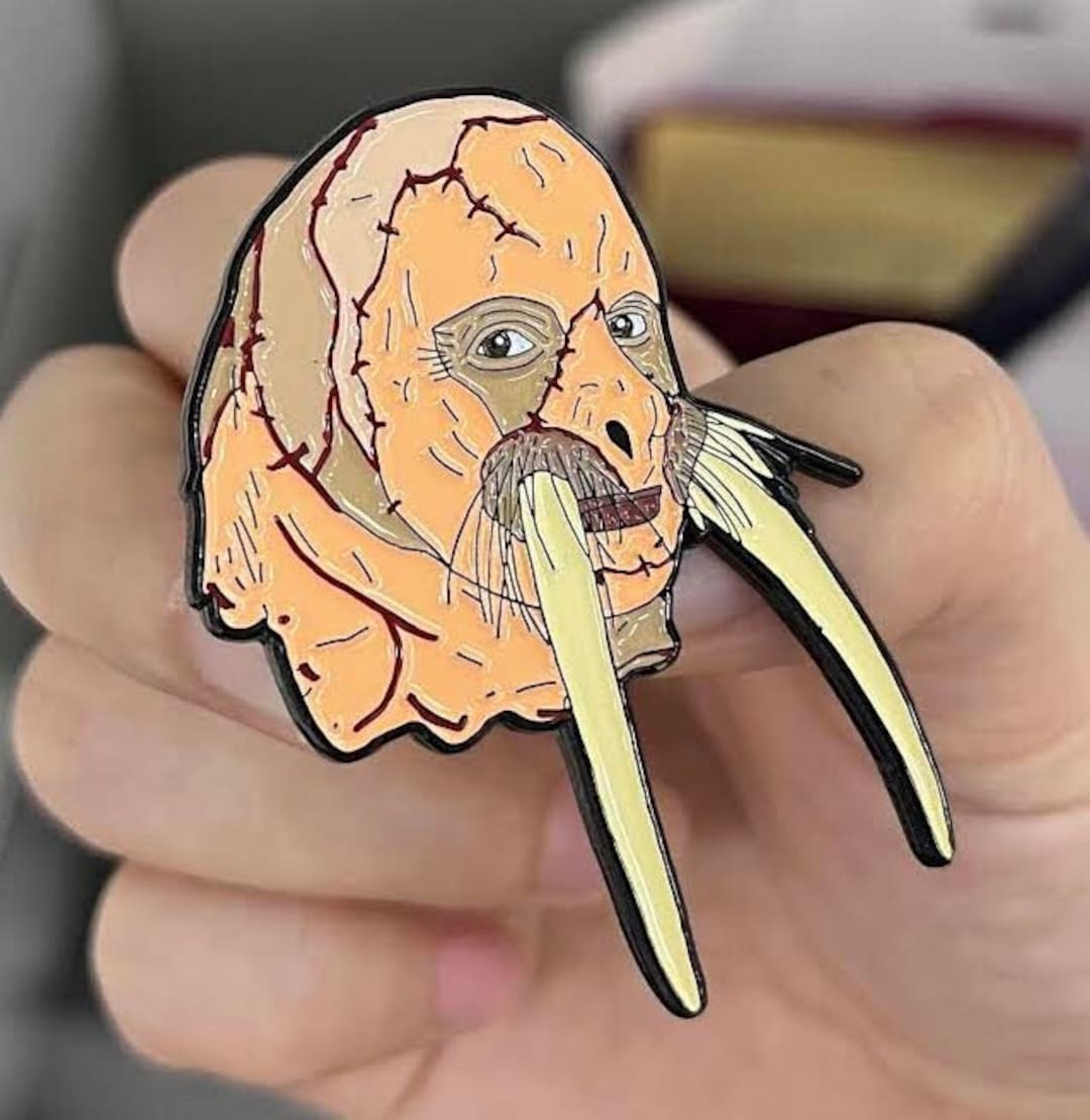 Tusk Inspired Enamel Pin - Etsy