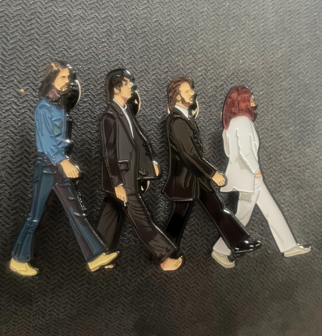 Beatles Inspired Abbey Road Enamel Pin Set - Etsy