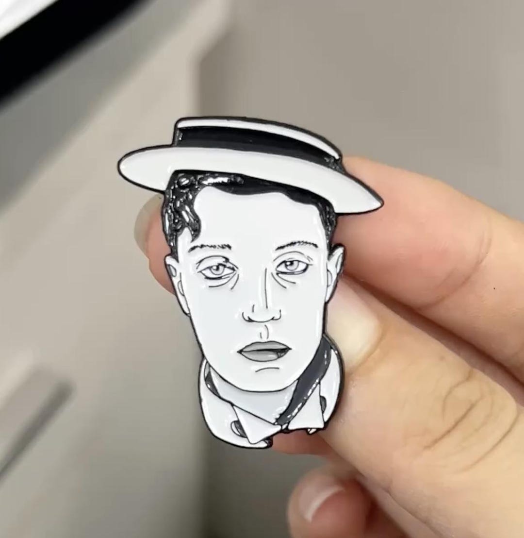 Buster Keaton Enamel Pin - Etsy