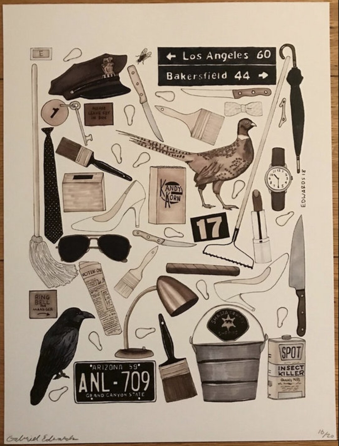 Psycho Signed Print - Limited Series of 20 - Etsy