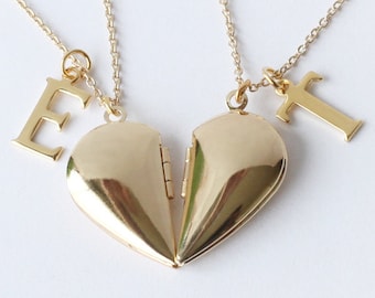 Half Heart Locket | Etsy