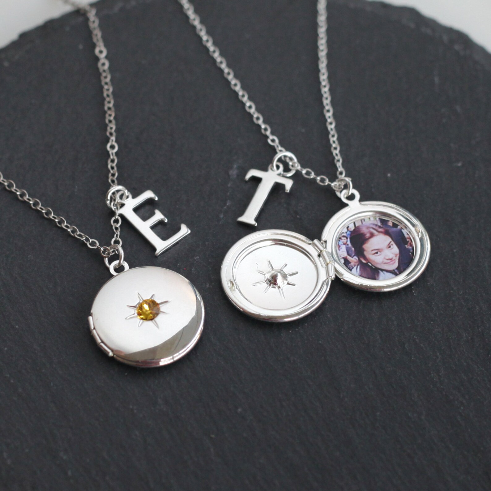 Best Friend Necklace Locket Necklace Personalized Necklace. - Etsy