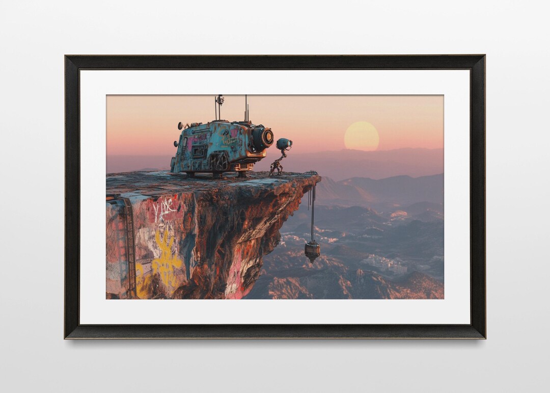 Sci-fi Art, Robot, Retro, Steampunk, Futuristic, 80s, Dystopian, Wall ...