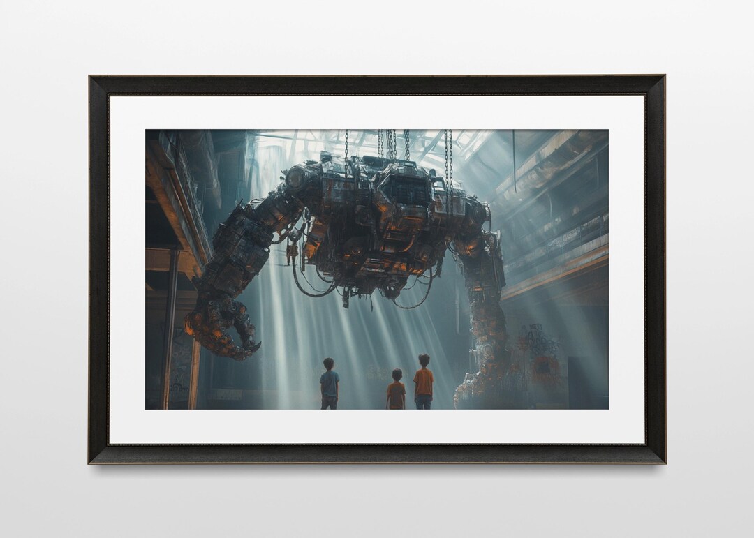 Sci-fi Art, Robot, Retro, Steampunk, Futuristic, 80s, Dystopian, Wall ...