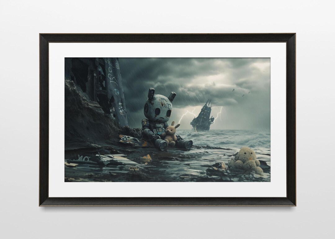 Sci-fi Art, Robot, Retro, Steampunk, Futuristic, 80s, Dystopian, Wall ...