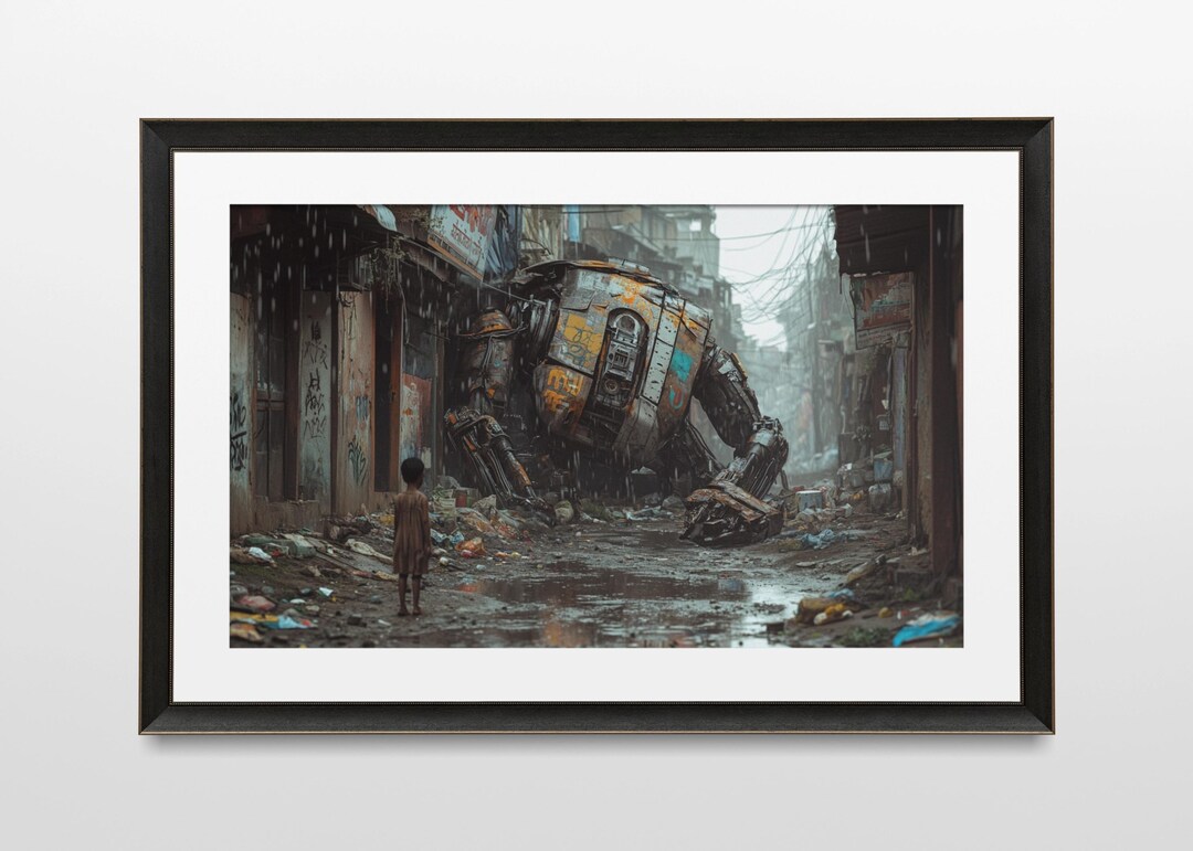 Sci-fi Art, Robot, Retro, Steampunk, Futuristic, 80s, Dystopian, Wall ...