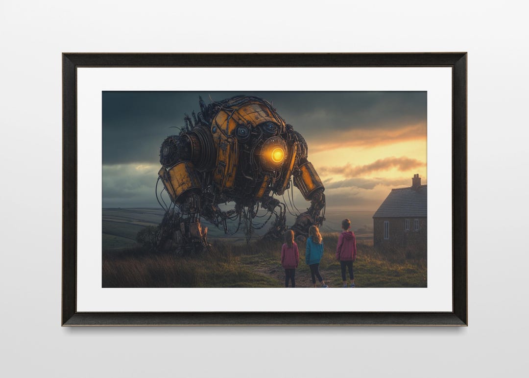Sci-fi Art, Robot, Retro, Steampunk, Futuristic, 80s, Dystopian, Wall ...