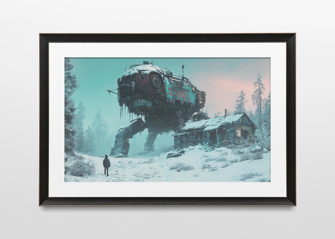 Sci-fi Art, Robot, Retro, Steampunk, Futuristic, 80s, Dystopian, Wall ...