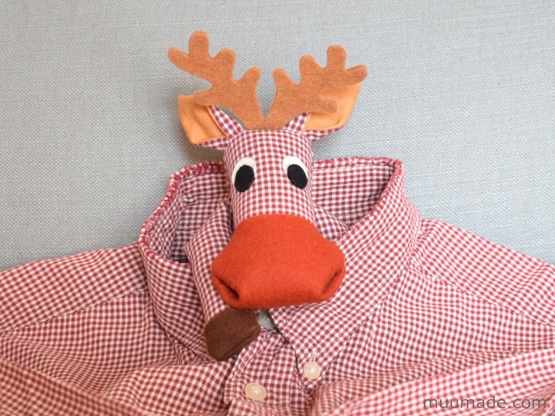 Moose Sewing Pattern Reindeer Caribou Deer Stuffed Animal | Etsy