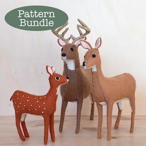 Felt Deer - Etsy