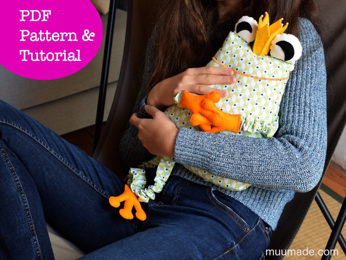Frog Prince Sewing Pattern Throw Pillow Pattern Sofa Couch - Etsy
