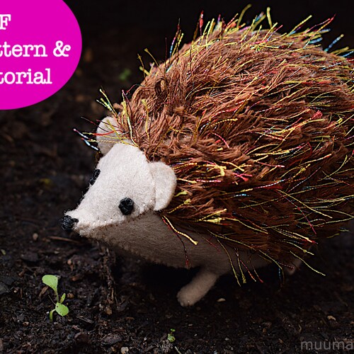 Hedgehog Sewing Pattern Felt Animal Pattern DIY Craft - Etsy