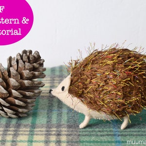 Hedgehog Sewing Pattern, Felt Animal Pattern, DIY Craft Project ...