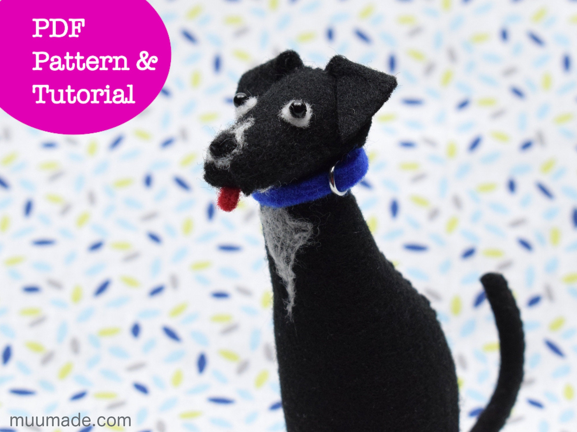 Dog Sewing Pattern Felt Animal Pattern Stuffed Animal - Etsy