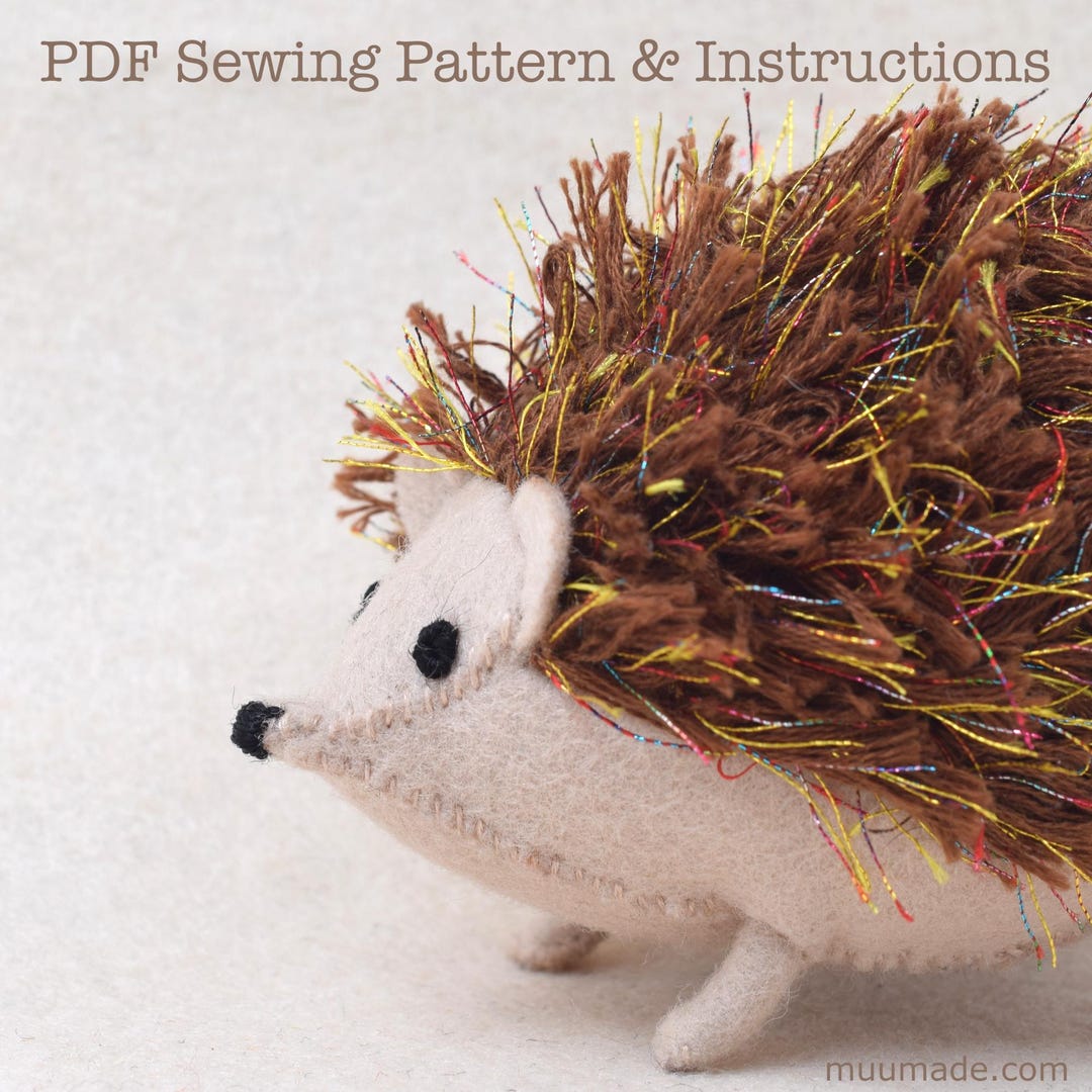 Felt Hedgehog Pattern for Your Next DIY Craft Project - Hand Sewing ...