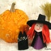 Witch Finger Puppet Sewing Pattern, Black Cat Finger Puppet, Handmade ...