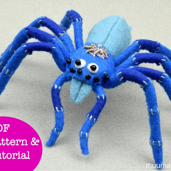 Stuffed Spider Sewing Pattern - Etsy