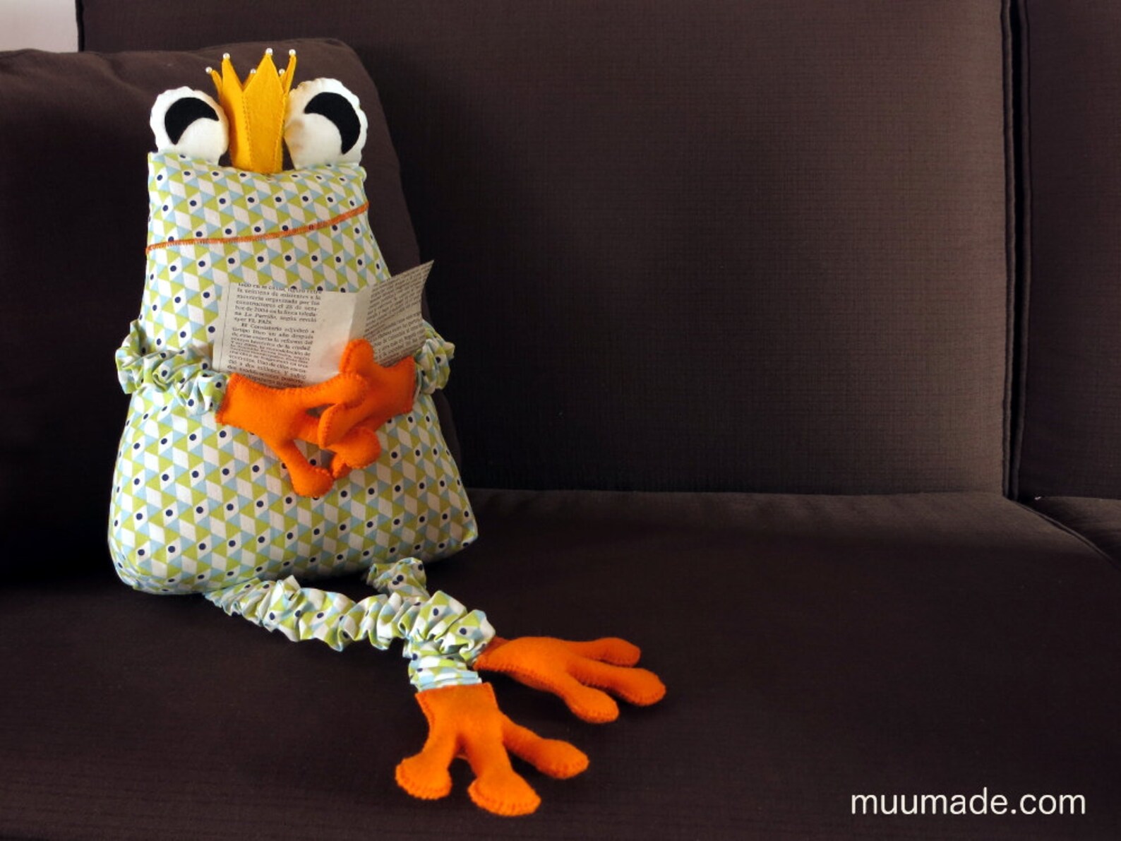 Frog Prince Sewing Pattern Throw Pillow Pattern Sofa Couch - Etsy