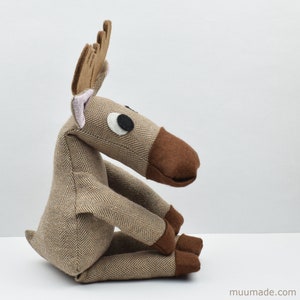 Moose Sewing Pattern, Reindeer, Caribou, Stuffed Animal Sewing Pattern ...