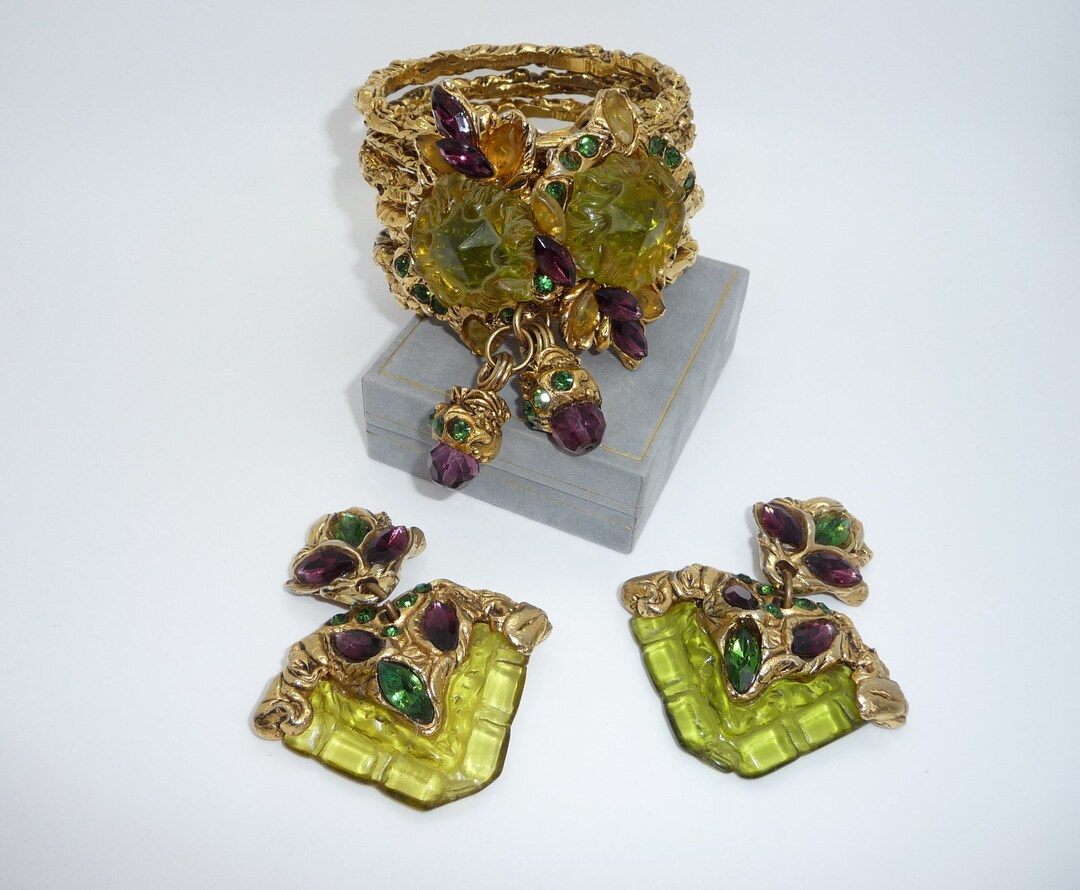 Stunning Rare Vintage Kalinger Paris Byzantine Inspired Multi Ring With ...