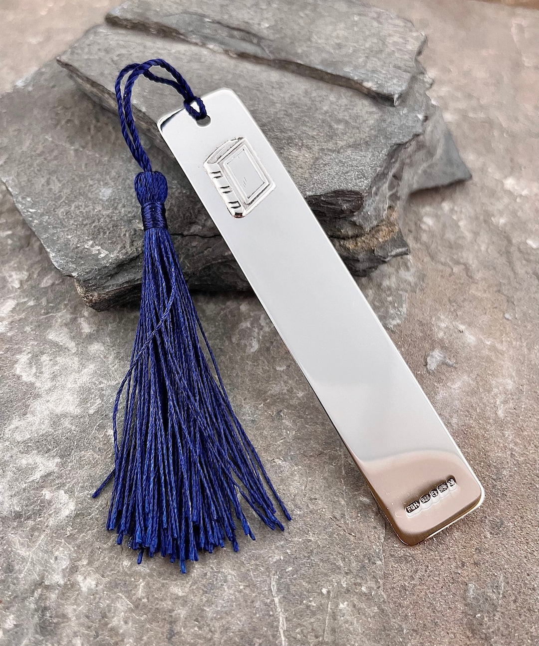 Engraved Sterling Silver Raised Book Bookmark 925 - Etsy