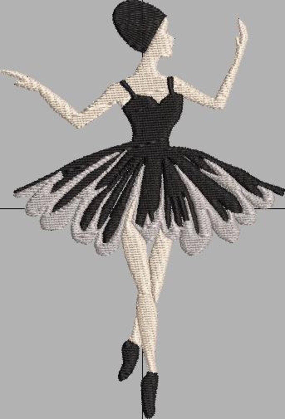 Ballerina Machine Embroidery Design, Embroidery Pattern, Dance, Music ...
